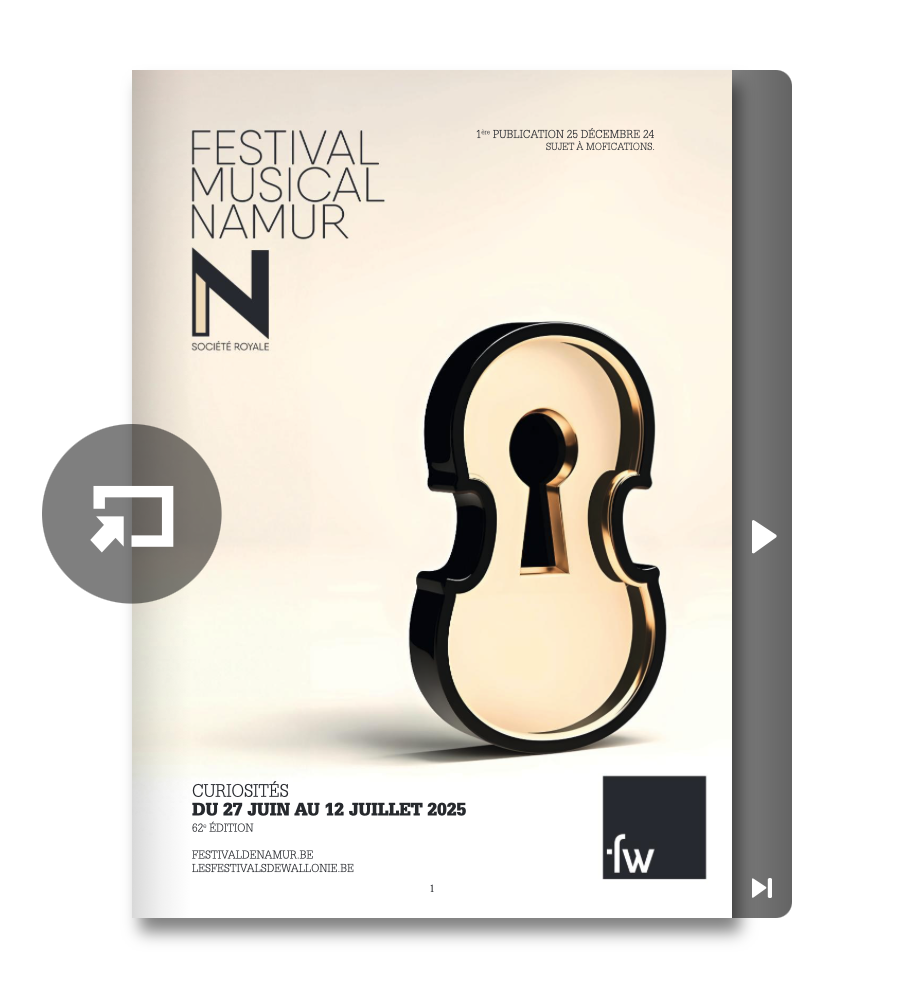 Le programme du Festival Musical de Namur dévoilé | Namur Concert Hall